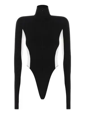 Dsquared2 Color-block Bodysuit - White/black