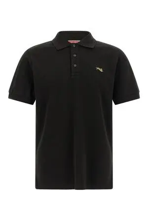 Kenzo Happy Tiger' Polo Shirt - Black