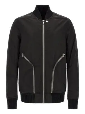 Rick Owens Heizer Flight Bomber Jacket - Black