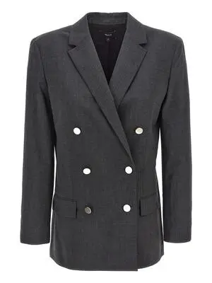 THEORY THEORY Wool Double-Breasted Blazer