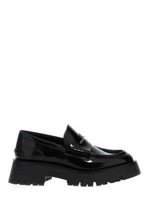 Alexander Wang Carter Lug Leather Loafers - Black