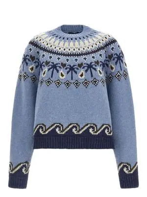 Alanui ALANUI Sweet Winter Sweater Light Blue