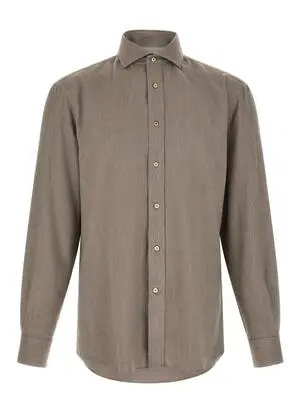 Brunello Cucinelli Herringbone Shirt - Gray