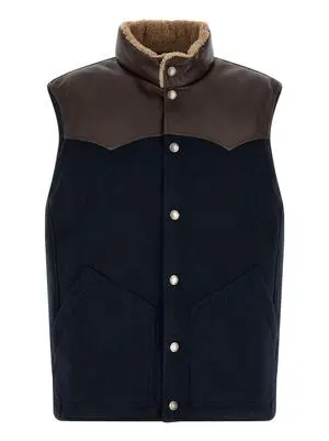 Brunello Cucinelli Paneled Vest - Blue