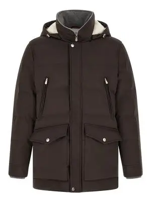 Brunello Cucinelli Quilted Parka - Brown