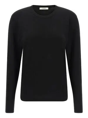 LEMAIRE Cotton Sweater - Black