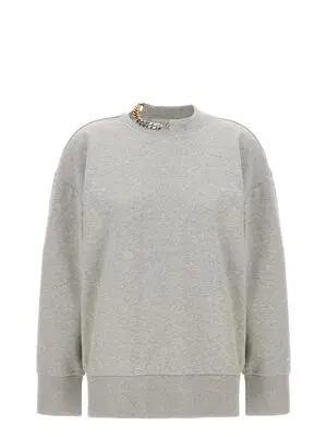 Stella McCartney Chain Cotton Sweatshirt - Gray