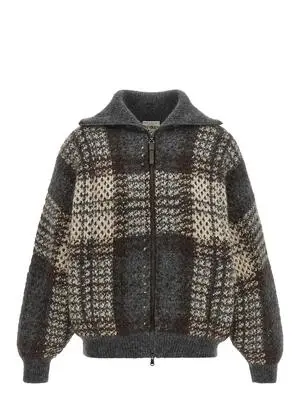 BRUNELLO CUCINELLI BRUNELLO CUCINELLI Double Dazzling Tartan Cardigan