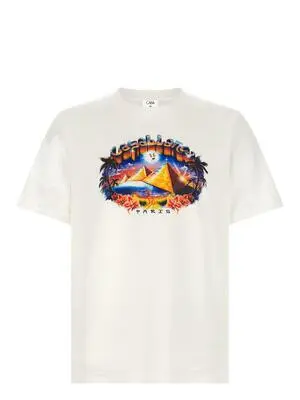 Casablanca Tourism' Print T-shirt - White