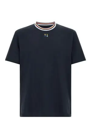 Fendi Ff Stitching' T-shirt - Blue