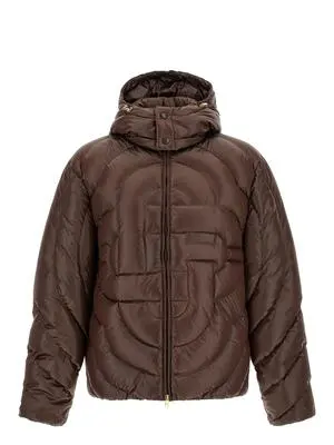 Casablanca Monogram Quilting Down Jacket - Brown