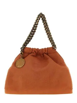 Stella McCartney STELLA MCCARTNEY Falabella Mini Drawstring Crossbody Bag Orange