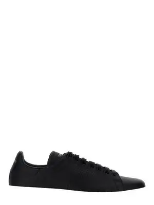 TOM FORD TOM FORD Logo Leather Sneakers White/black