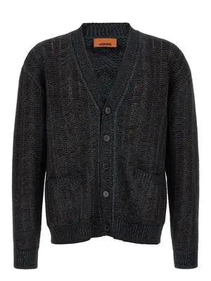Missoni Greek Pattern Cardigan - Blue