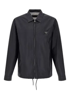 Prada Re-nylon Piuma' Overshirt - Blue