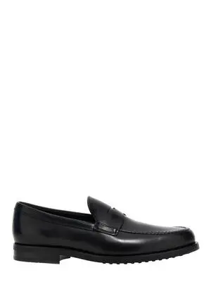 TOD'S Formale Leather Loafers - Black