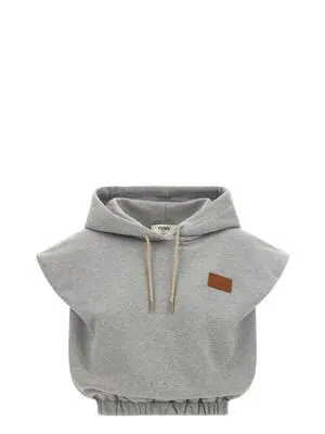 Fendi Fendi Essentia Sweatshirt Top Gray