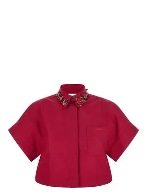 Fendi Shirt With Embroidery Multi
