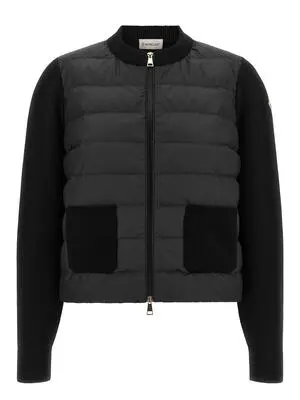 Moncler Padded Cardigan - Black