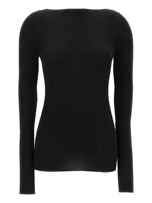 RICK OWENS RICK OWENS Al Top Ribbed Wool Sweater