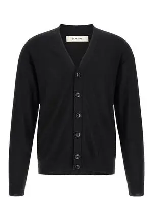 LEMAIRE Relaxed Twisted Cardigan - Black