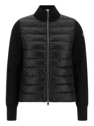 Moncler Padded Hybrid Cardigan - Black