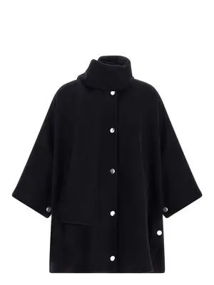 Pinko Wool-blend Caban Coat - Blue