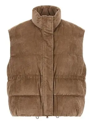 Brunello Cucinelli BRUNELLO CUCINELLI Corduroy Waistcoat Beige