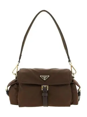 Prada PRADA Explore Con Pattina Shoulder Bag Brown