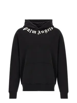 Palm Angels Logo Hoodie - Black