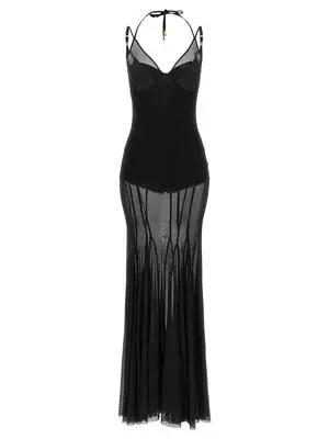 Elisabetta Franchi Red Carpet Mermaid Dress - Black