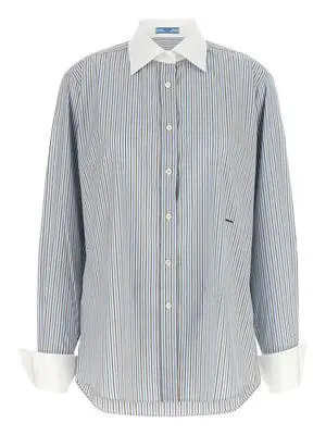 PRADA PRADA Striped Poplin Shirt