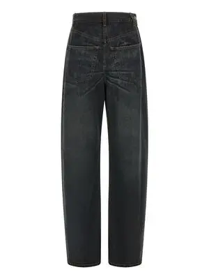 MAISON MARGIELA MM6 Maison Margiela Asymmetrical Wide-Leg Jeans Blue