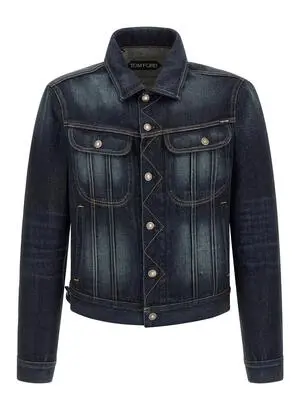 TOM FORD Selvedge Icon Denim Jacket - Blue