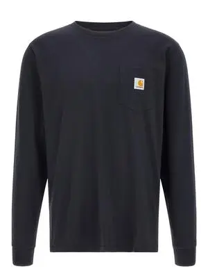 Carhartt Work In Progress Logo Patch T-shirt - Blue
