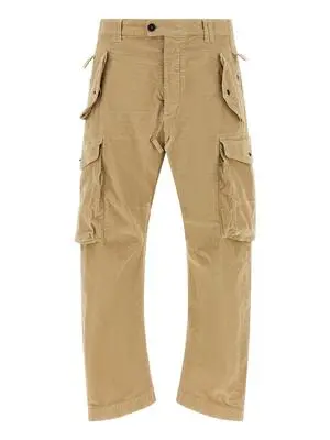 Dsquared2 Multipocket Corduroy Trousers - Beige