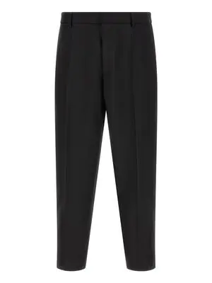 JIL SANDER Cropped Trousers 06 - Black