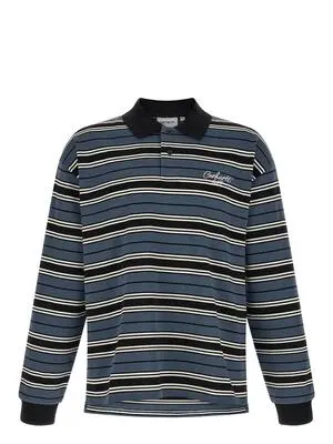 Carhartt Work In Progress Devitt Rugby' Polo Shirt - Gray
