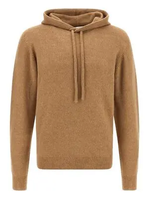 ROBERTO COLLINA Hooded Sweater - Beige
