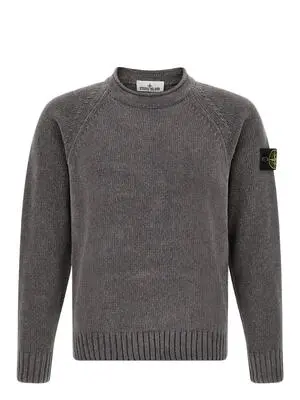 Stone Island STONE ISLAND Cotton Chenille Pullover Gray