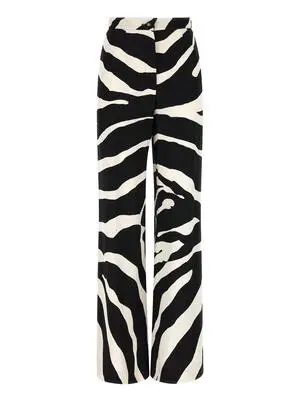 DOLCE & GABBANA DOLCE & GABBANA Zebra Print Palazzo Pants