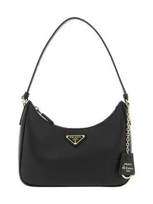 Prada Re-edition 2005 Saffiano Shoulder Bag - Black