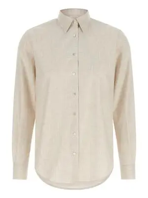XACUS Marta Flannel Shirt - Beige