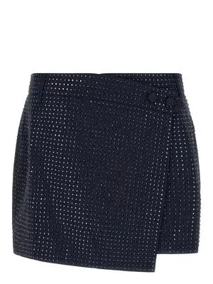 PINKO PINKO Soave Embellished Wrap Miniskirt