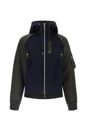 Sacai Sponge Hybrid Hooded Sweatshirt - Multi