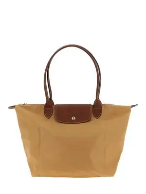 Longchamp LONGCHAMP Le Pliage Original Shoulder Bag Beige