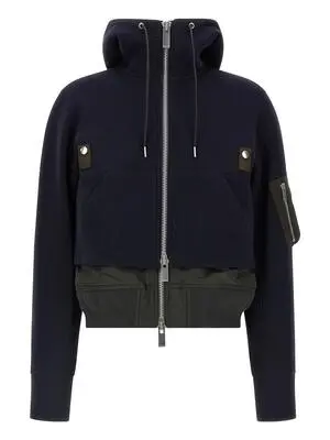 Sacai SACAI Sponge Bomber Jacket Blue