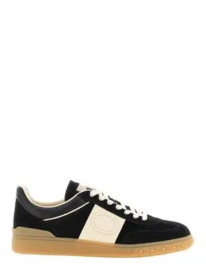 Valentino Garavani Upvillage Leather And Suede Sneakers - Multi