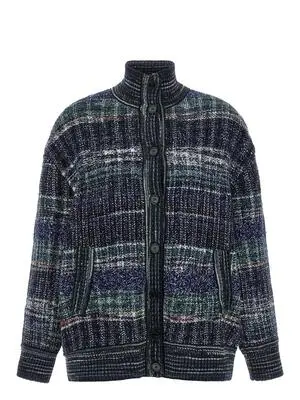 Missoni Check Wool Cardigan - Blue