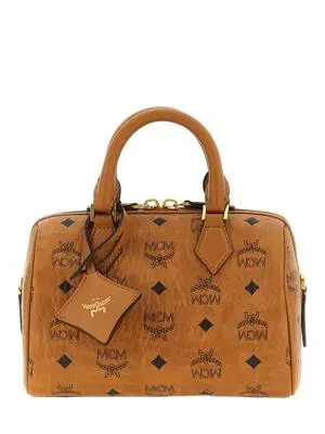Mcm MCM Ella Boston Small Handbag Brown
